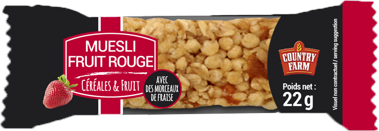 Barre Fruit Rouge (Barre de céréales) - Country Farm