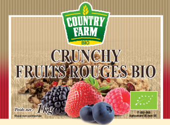 Crunchy Fruits Rouges Bio (Céréales bio) - Country Farm